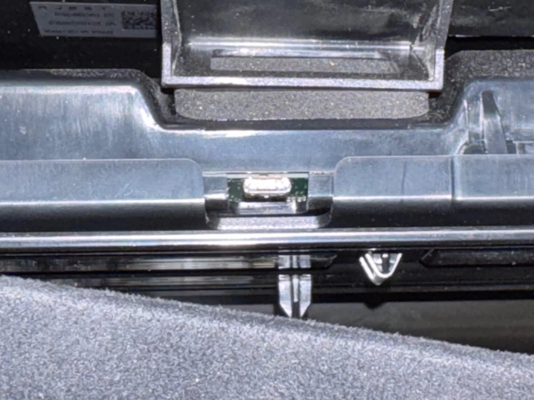 Secret Micro USB Port Inside Overhead Trim [TCU Connector] | Tesla ...