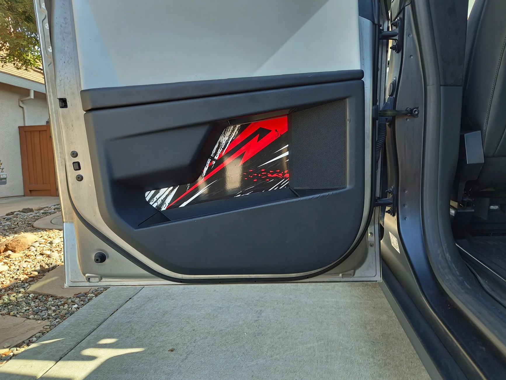 Graphic Overlay - Lower Door Panel Kit installed | Tesla Cybertruck ...