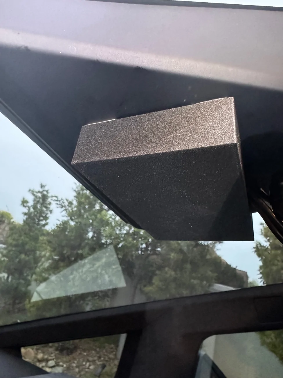 Upgraded rear view mirror | Tesla Cybertruck Forum - Cybertruck Owners Club