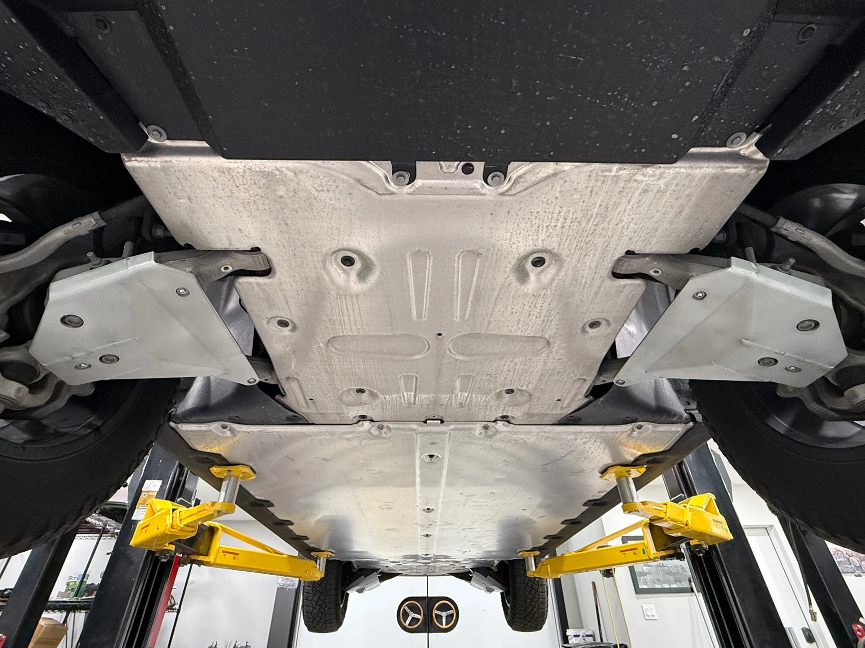 Tesla Armor Package and CyberTruckCo Control Arm Skid Plates (install ...