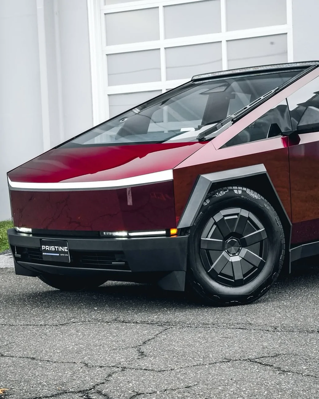 Pure PPF Metallic Redhood Cybertruck by Pristine Auto Spa Rockville ...