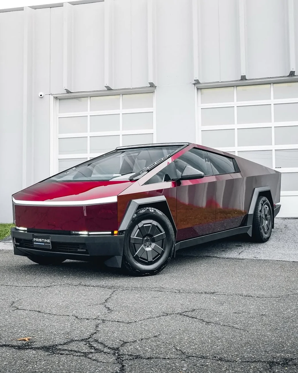 Pure PPF Metallic Redhood Cybertruck by Pristine Auto Spa Rockville ...