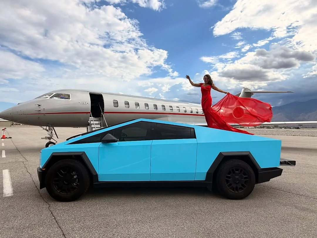 Pure PPF Miami Blue Cybertruck by Empire Custom Wraps | Tesla ...