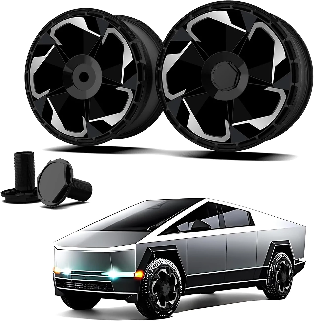 Anyone try these Hubcaps? - I like the look. | Tesla Cybertruck Forum ...