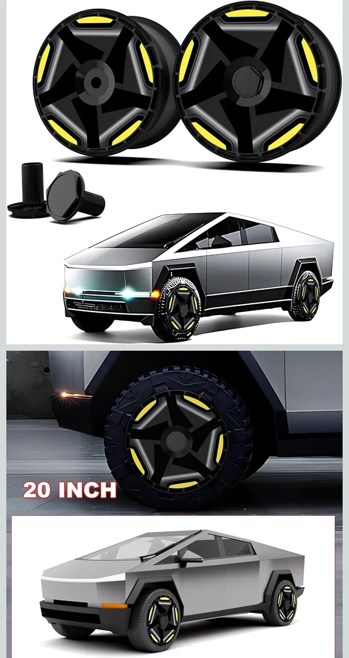 Anyone try these Hubcaps? - I like the look. | Tesla Cybertruck Forum ...
