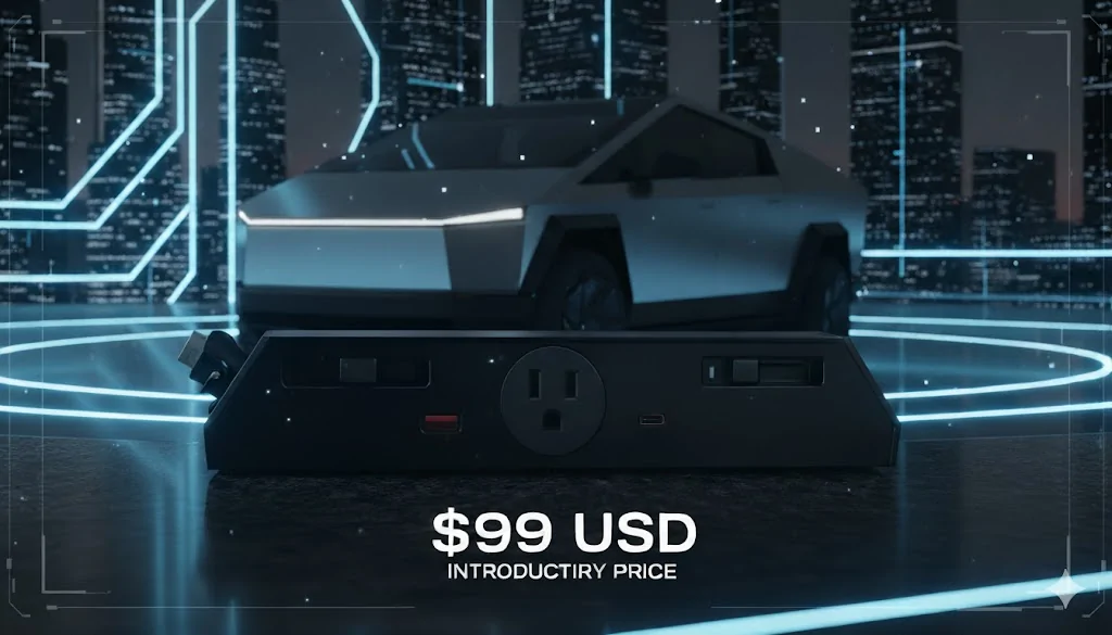 Forum exclusive: Cybertruck Center Console 110 V + USB Charger Hub ...