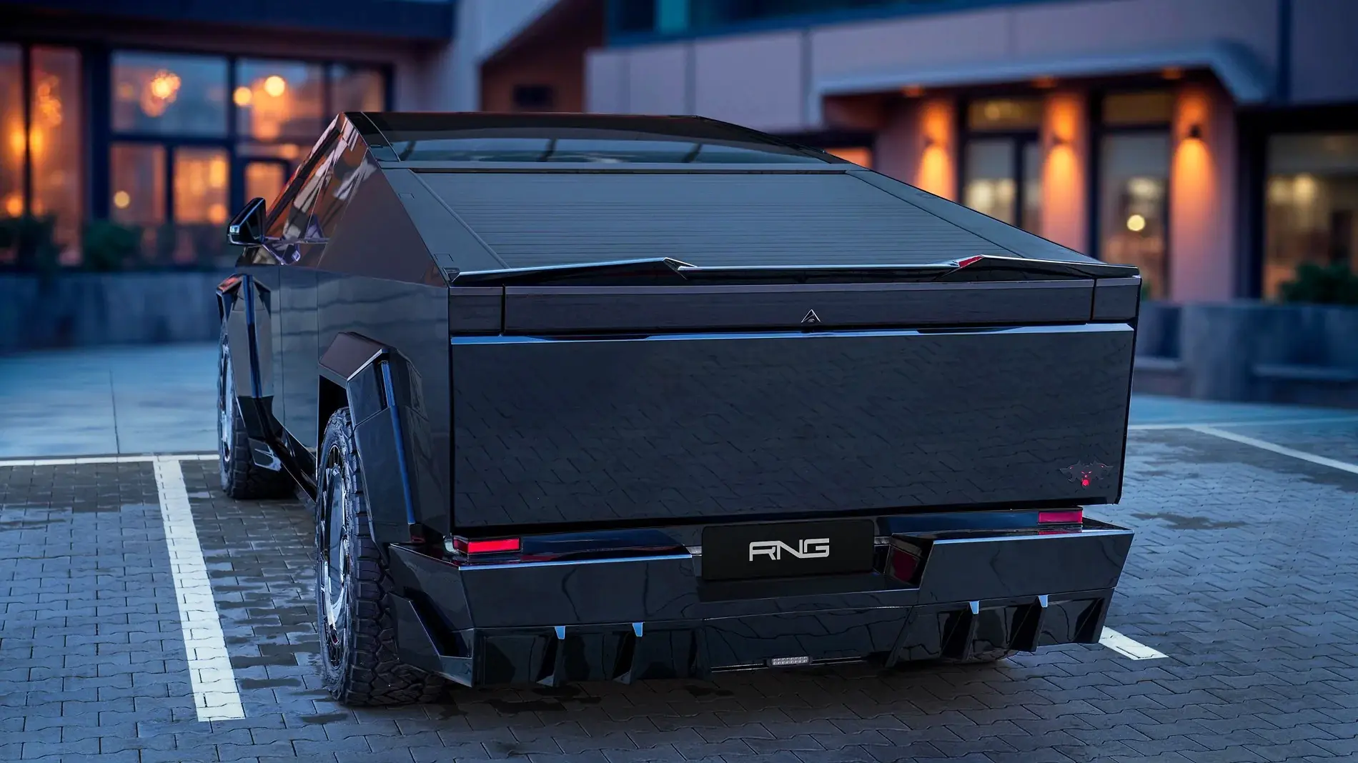 New project: Gloss Black Body Kit for Tesla Cybertruck by Renegade ...