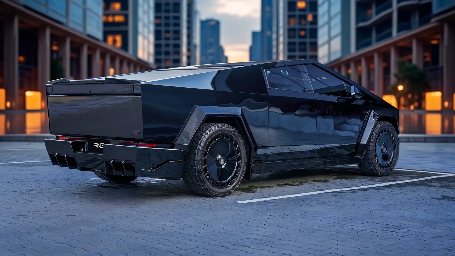 New project: Gloss Black Body Kit for Tesla Cybertruck by Renegade ...