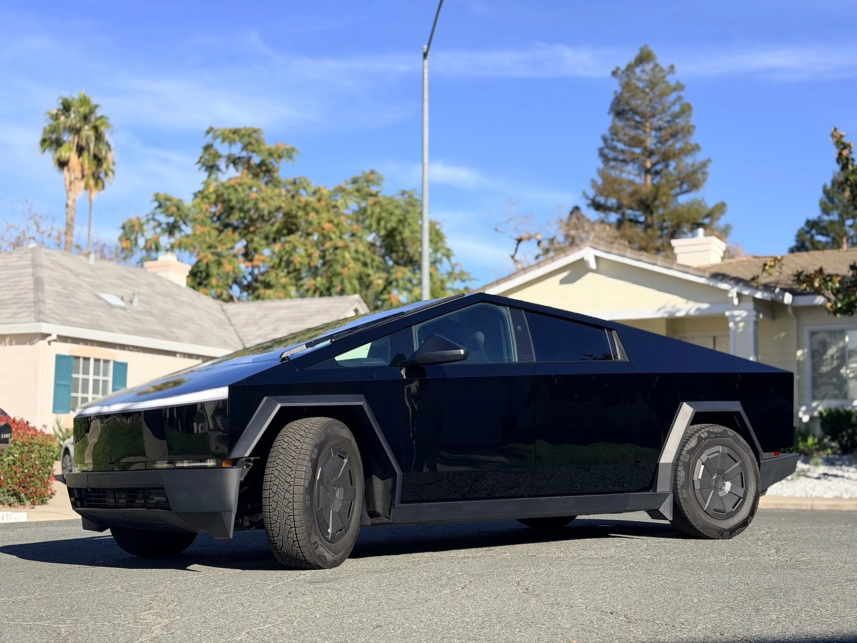 Cybertruck wrapped in TWRAPS Ultra Gloss Black PPF | Tesla Cybertruck ...