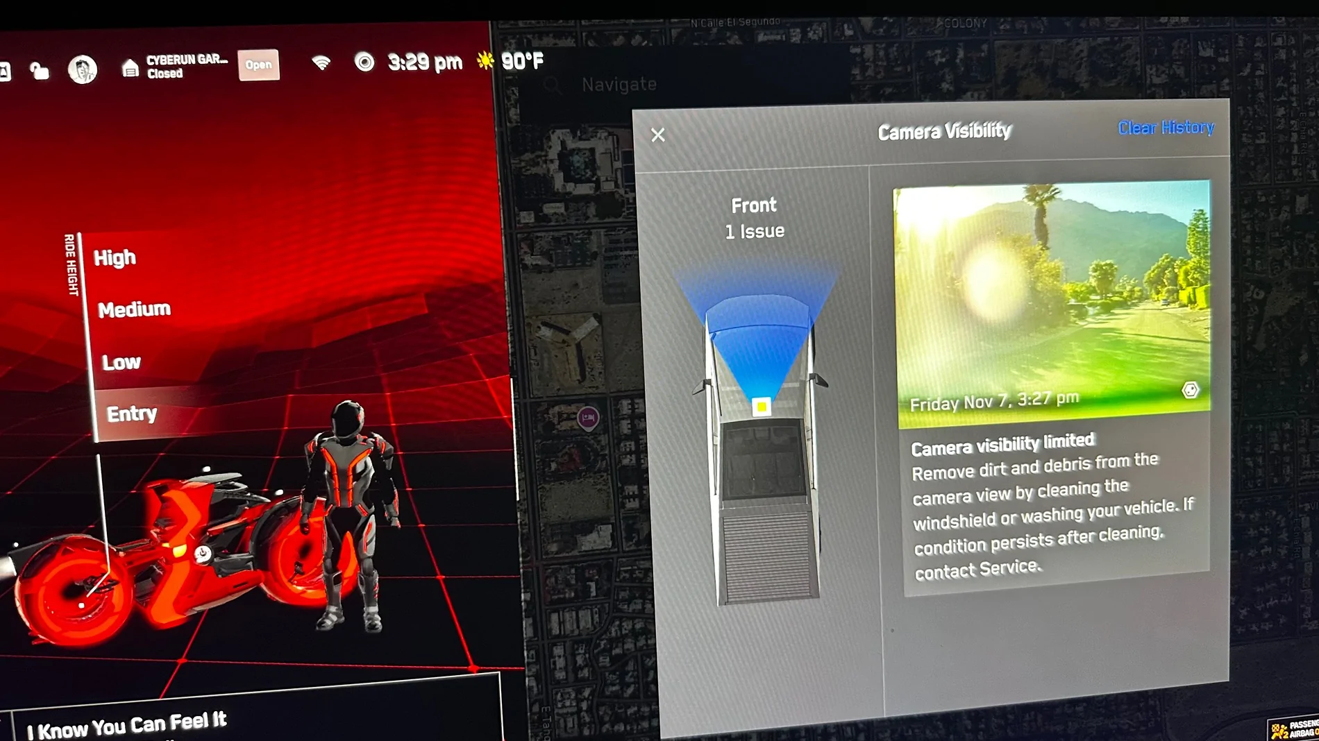 Camera visibility limited - every drive at sunrise or sunset | Tesla ...
