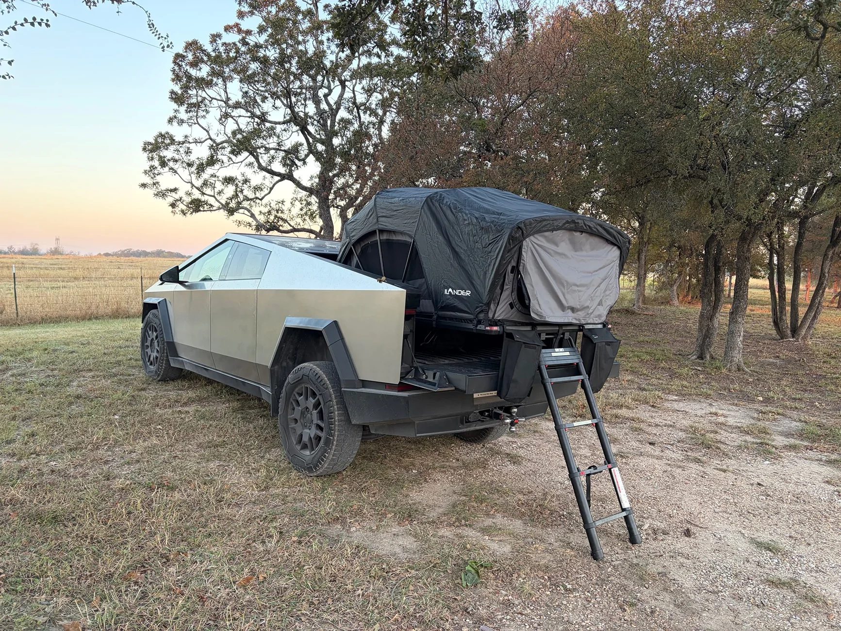 Truck bed tent solution w/ custom tent mount | Tesla Cybertruck Forum ...