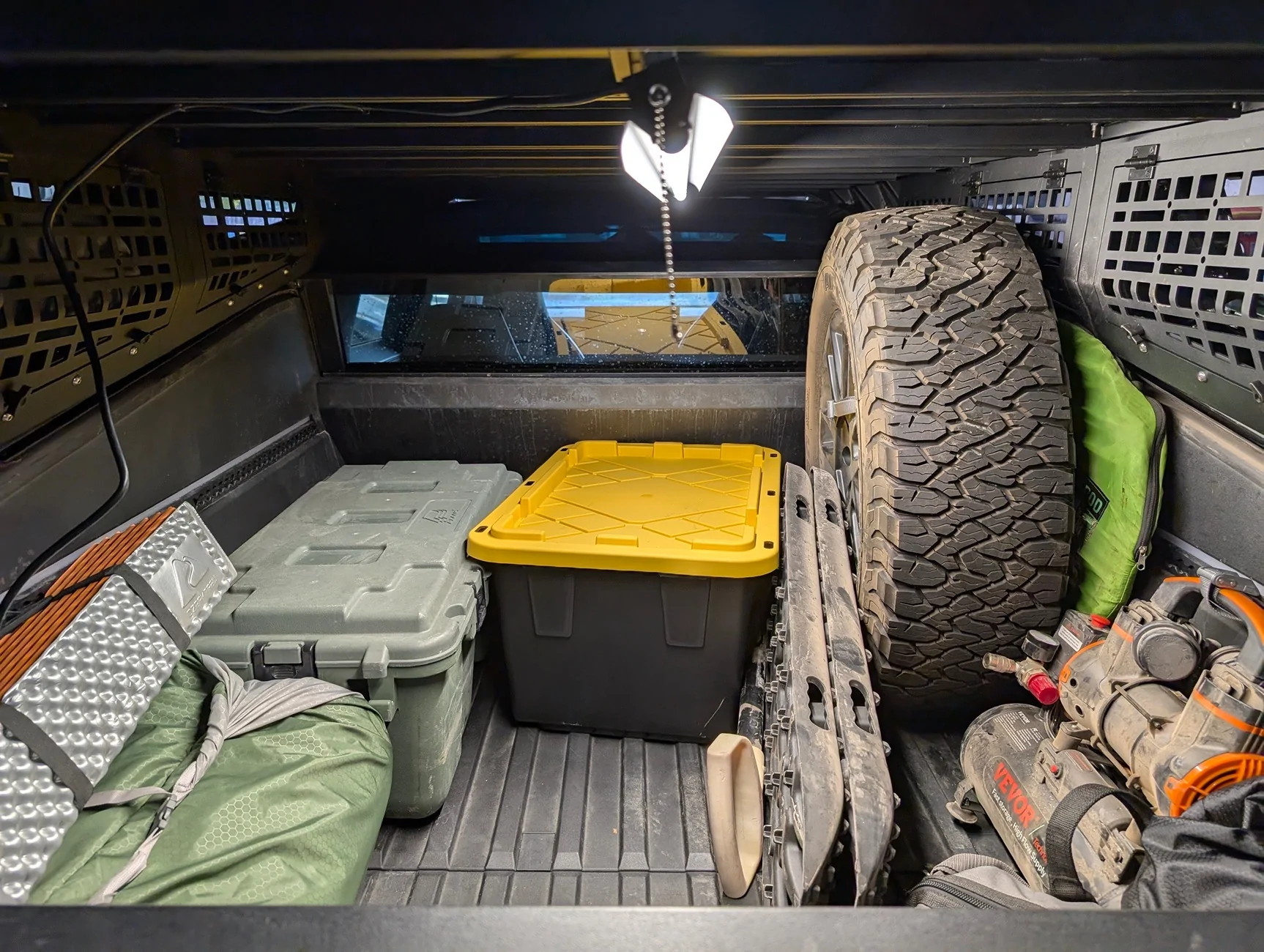 $63 Spare Tire Carrier Sling DIY – 15 min install, full 6 ft bed length ...