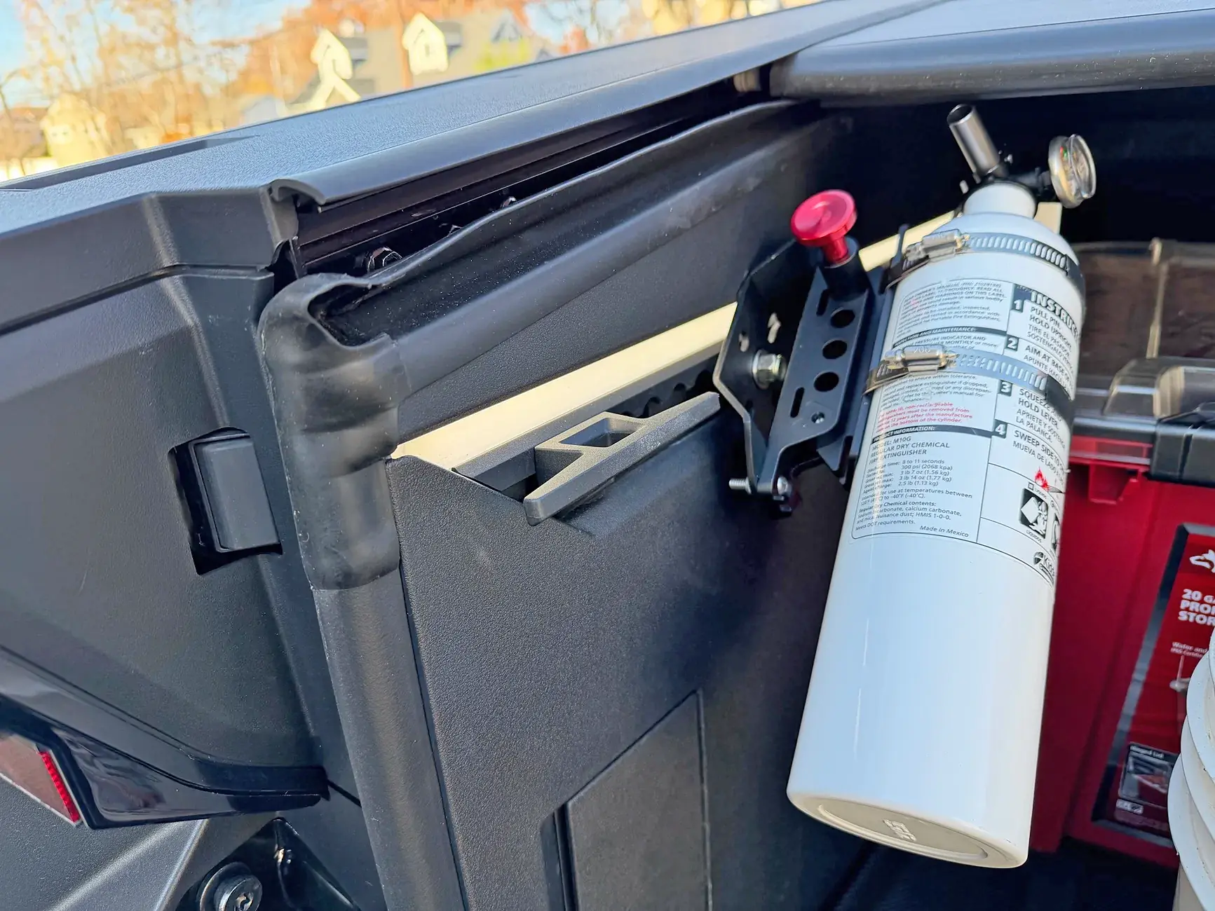 L Track Mount for Fire Extinguisher in bed | Tesla Cybertruck Forum ...