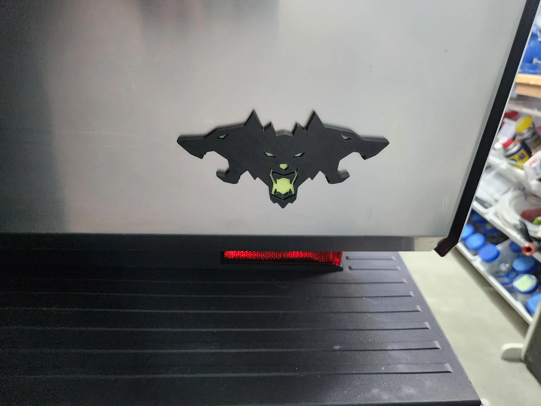 Glow in the dark Cyberbeast logo emblem (3D print .STL file added ...