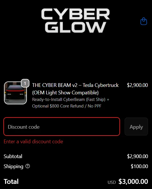 CyberGlow here 👋 First & Only RGBW Cybertruck Light Bar That Keeps OEM ...