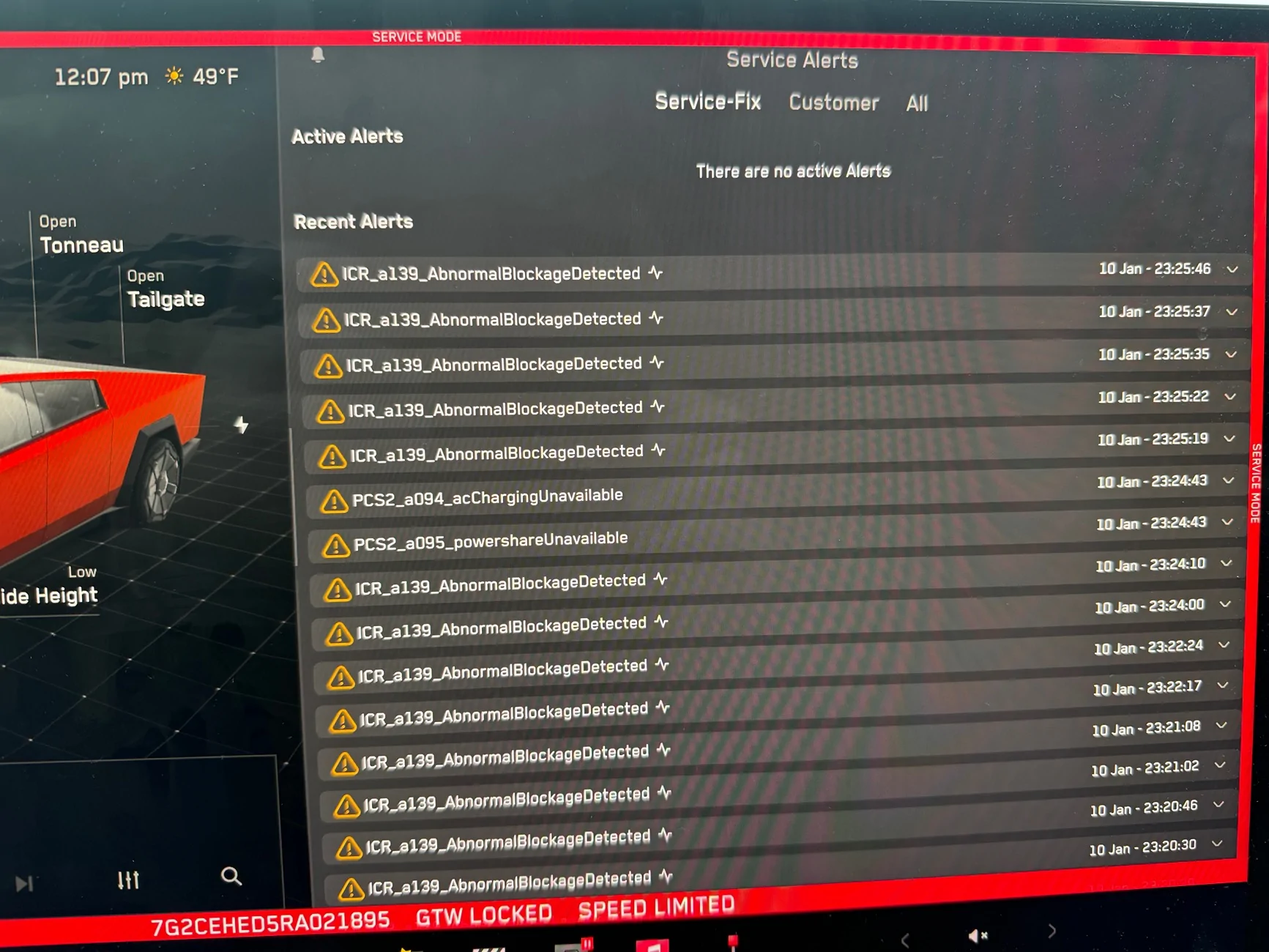 PCS Failure - Can’t charge at all | Tesla Cybertruck Forum - Cybertruck ...