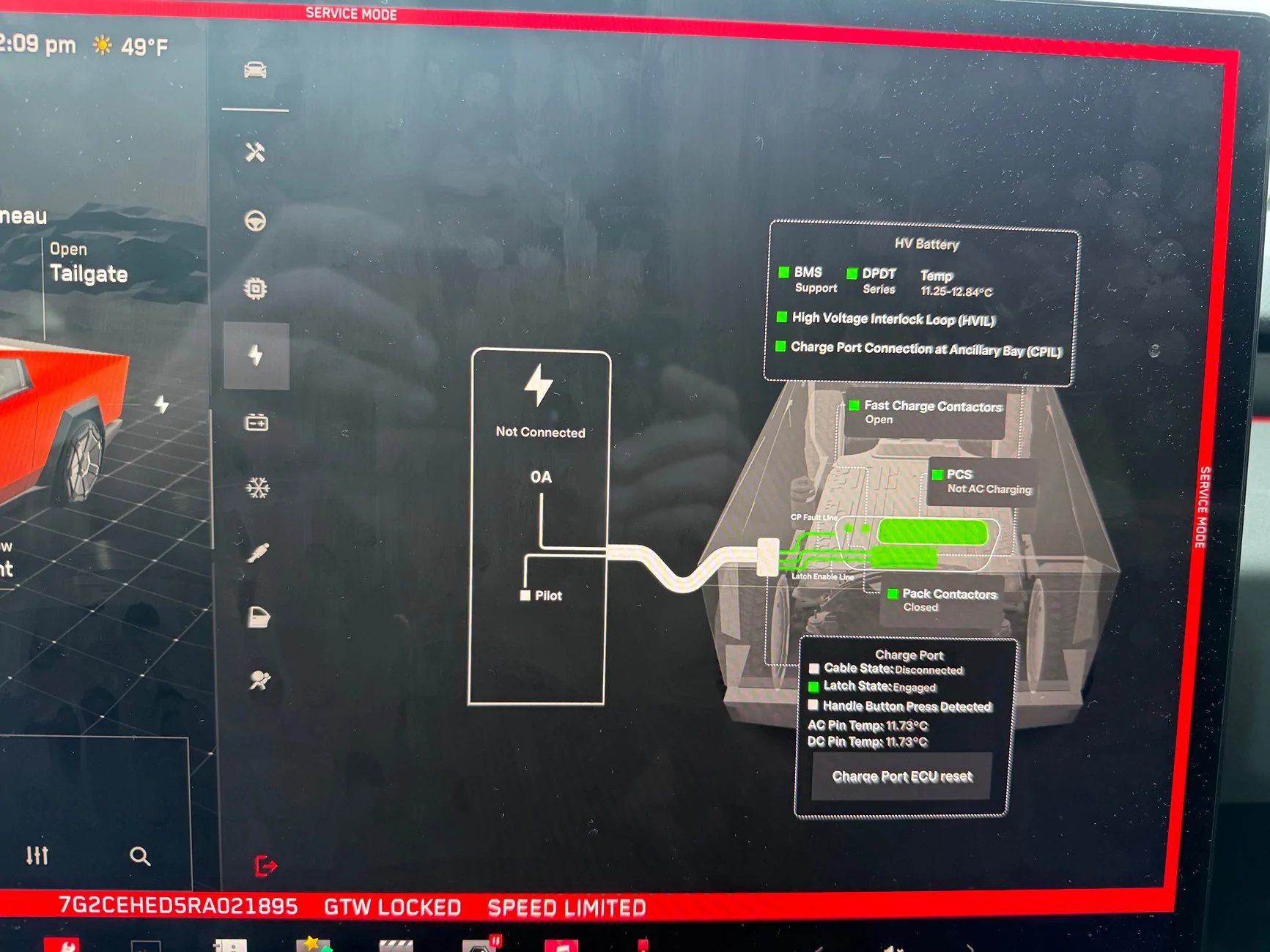 PCS Failure - Can’t charge at all | Tesla Cybertruck Forum - Cybertruck ...