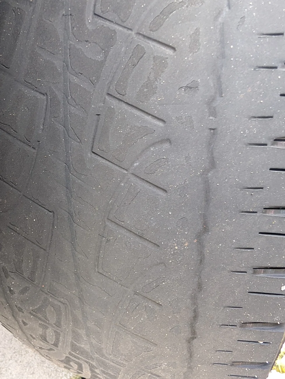 Just checked tire wear, rear passenger so low😑 | Tesla Cybertruck Forum ...
