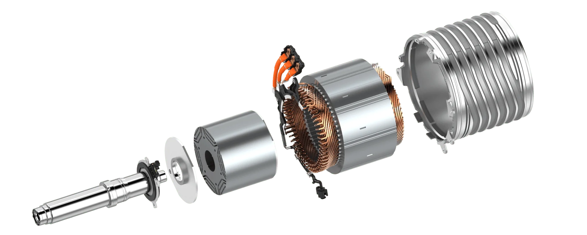 ZF has new motors with higher efficiency, cooler temps and less copper ...