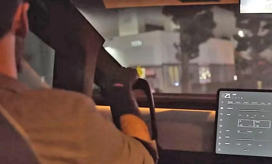 Interior Side View Camera Screen Spotted?! | Tesla Cybertruck Forum ...