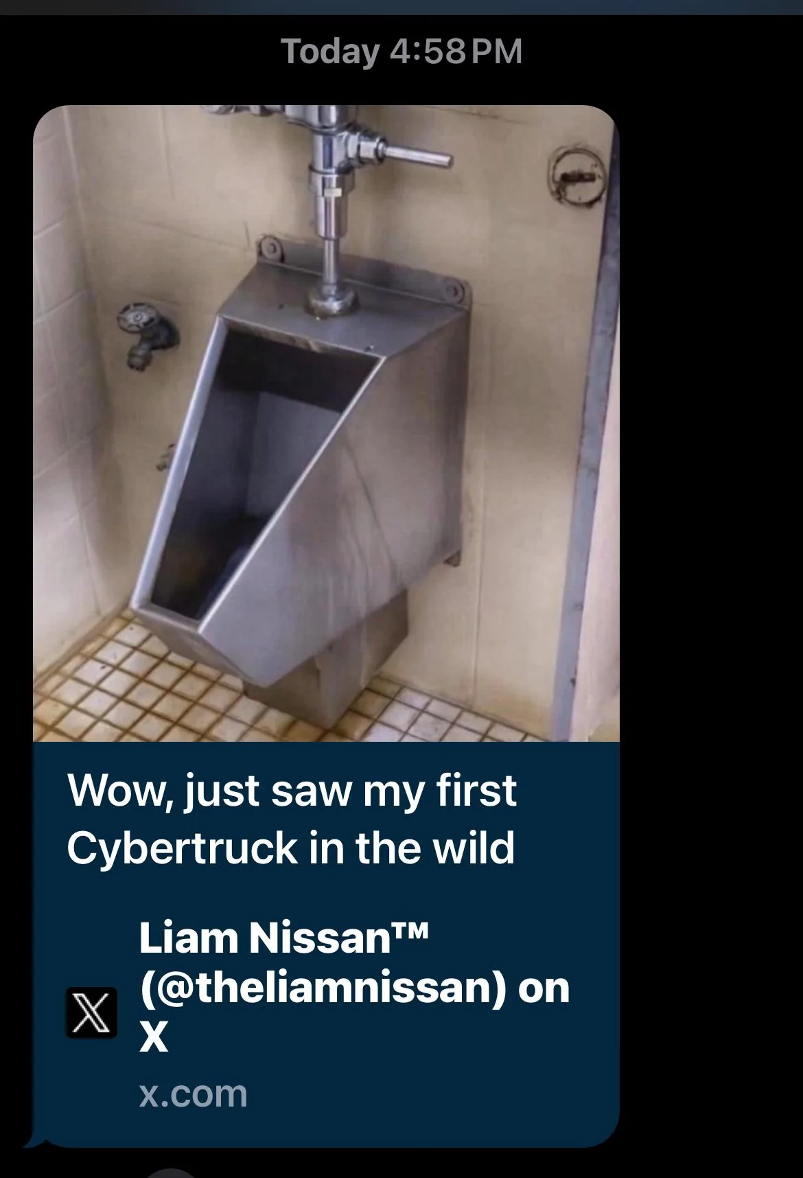 Cyber Urinal | Tesla Cybertruck Forum - Cybertruck Owners Club