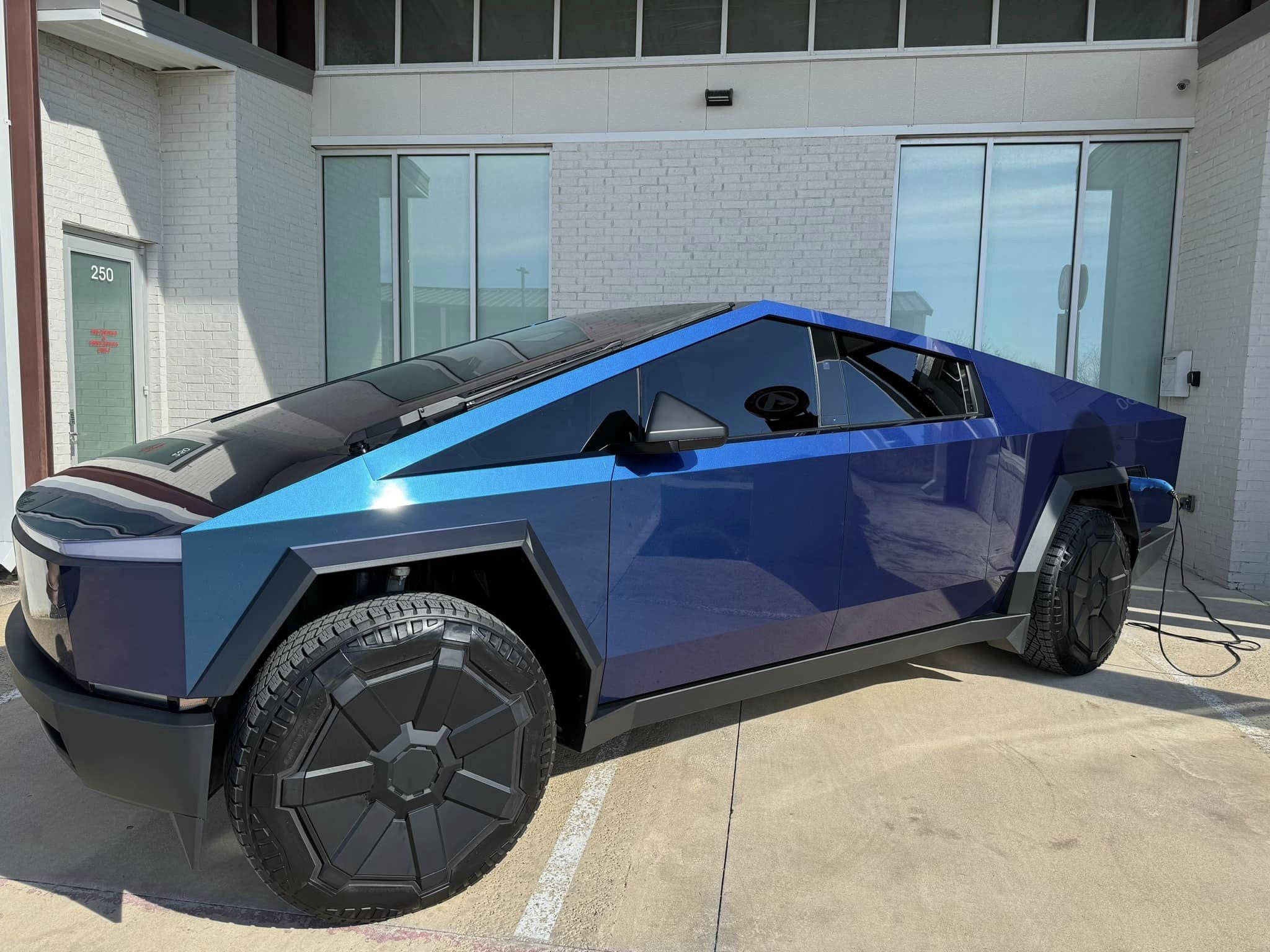 Gloss Nebula Blue Cybertruck - Vinyl Wrap | Tesla Cybertruck Forum ...