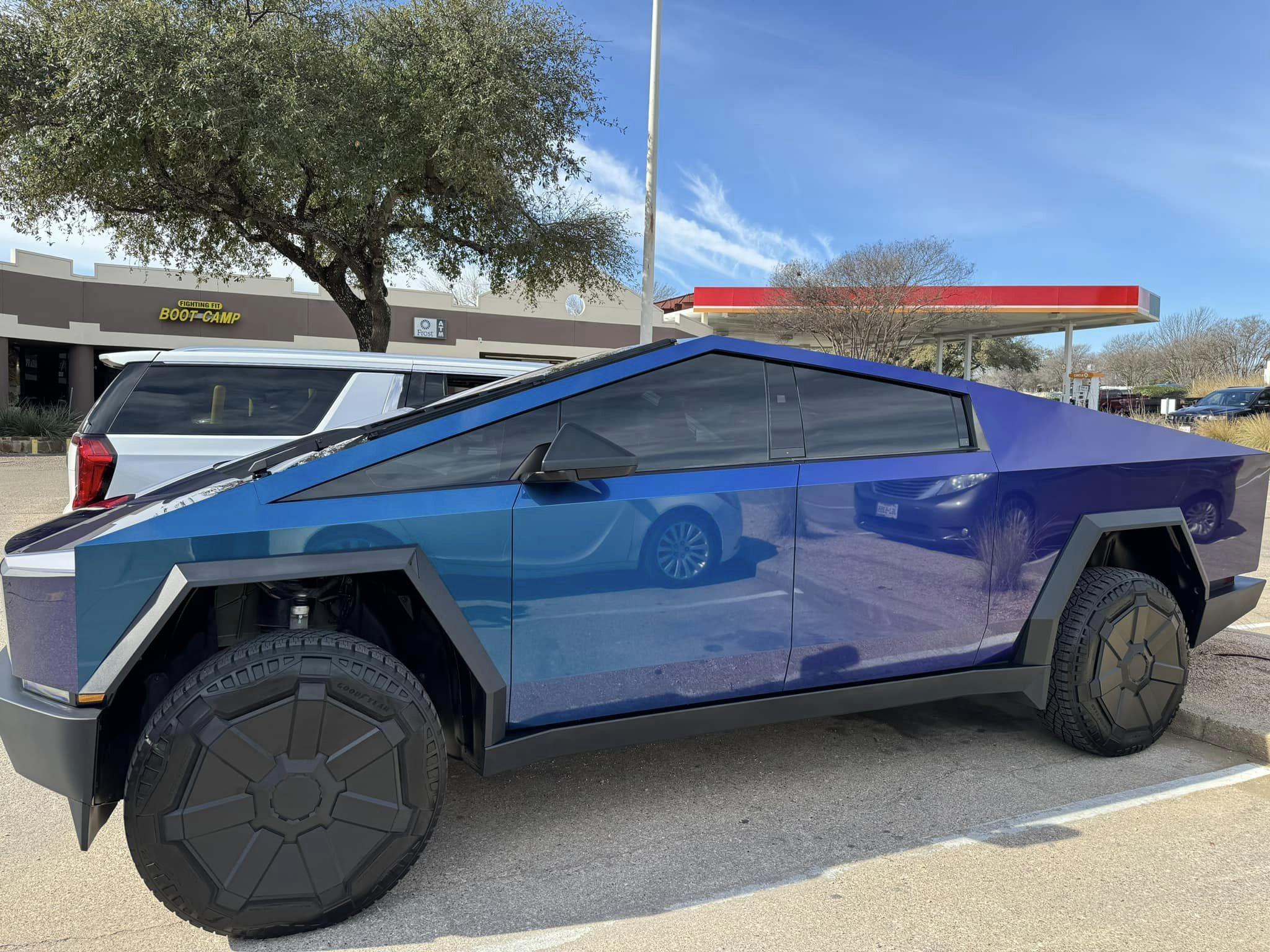 Gloss Nebula Blue Cybertruck - Vinyl Wrap | Tesla Cybertruck Forum ...