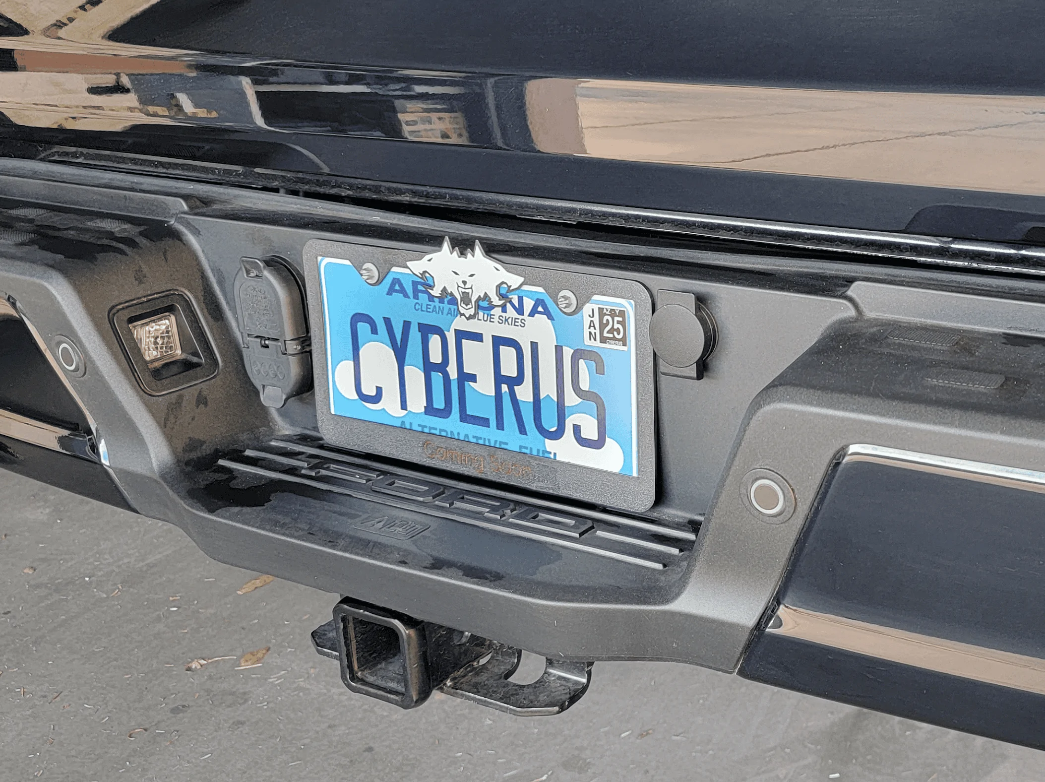 Designed a Cyberbeast License Plate Frame (3D Print File Download ...