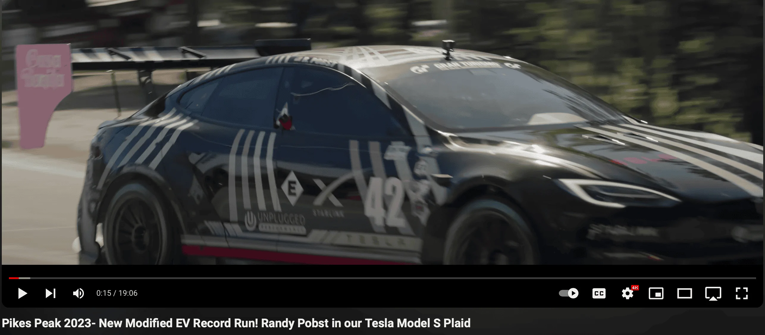 Cybertruck towing Unplugged Performance Model S Pikes Peak record ...