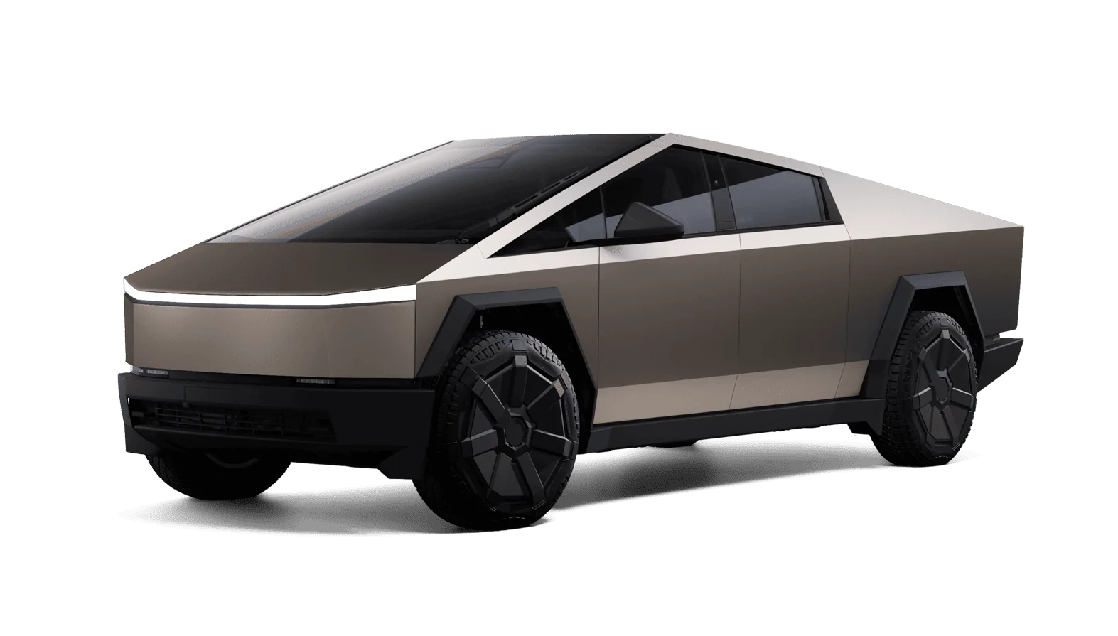 New Cybertruck official wrap colors: Satin Abyss Blue, Satin Rose Gold ...