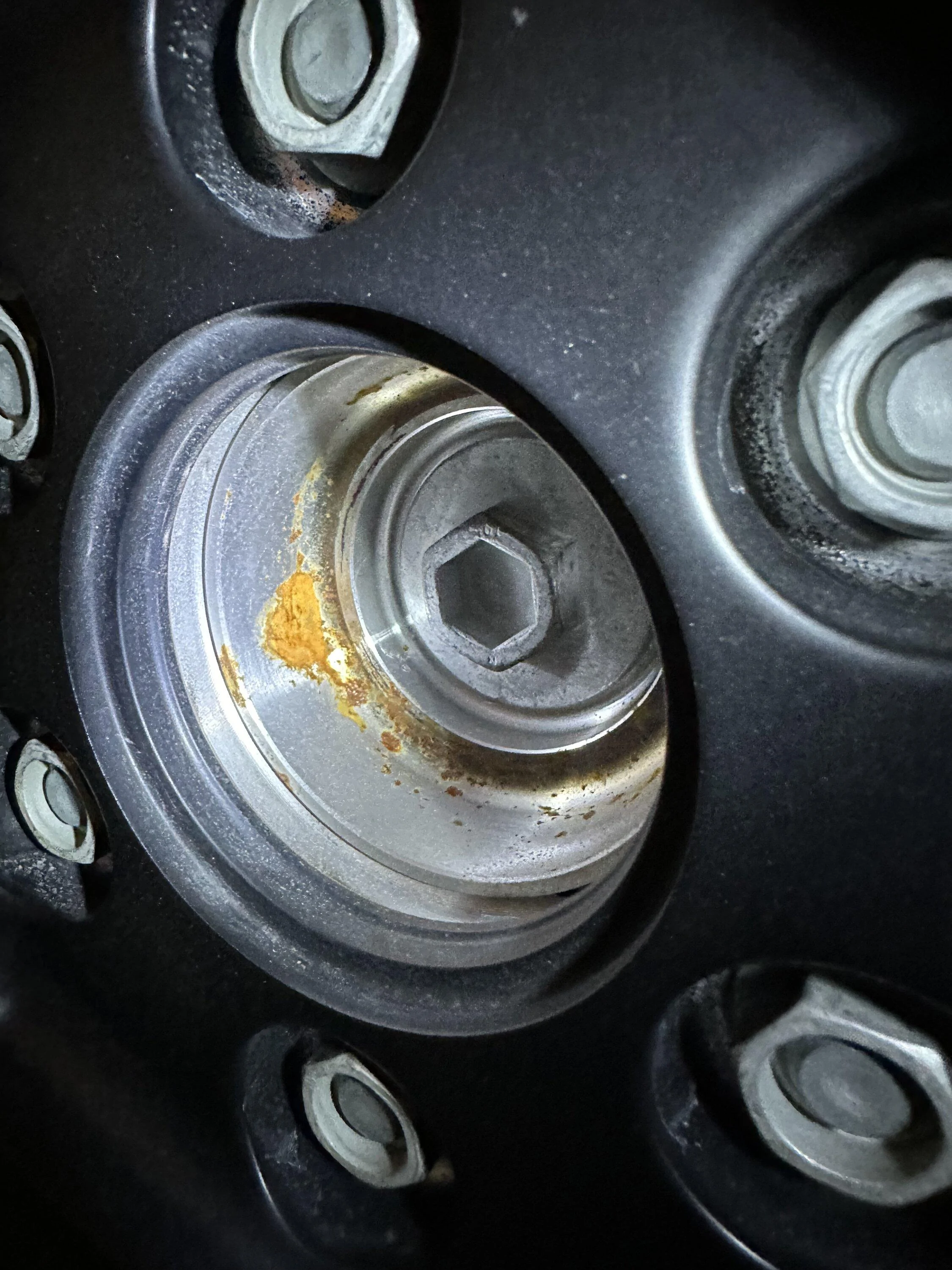 Rust spots on the wheel hubs | Tesla Cybertruck Forum - Cybertruck ...