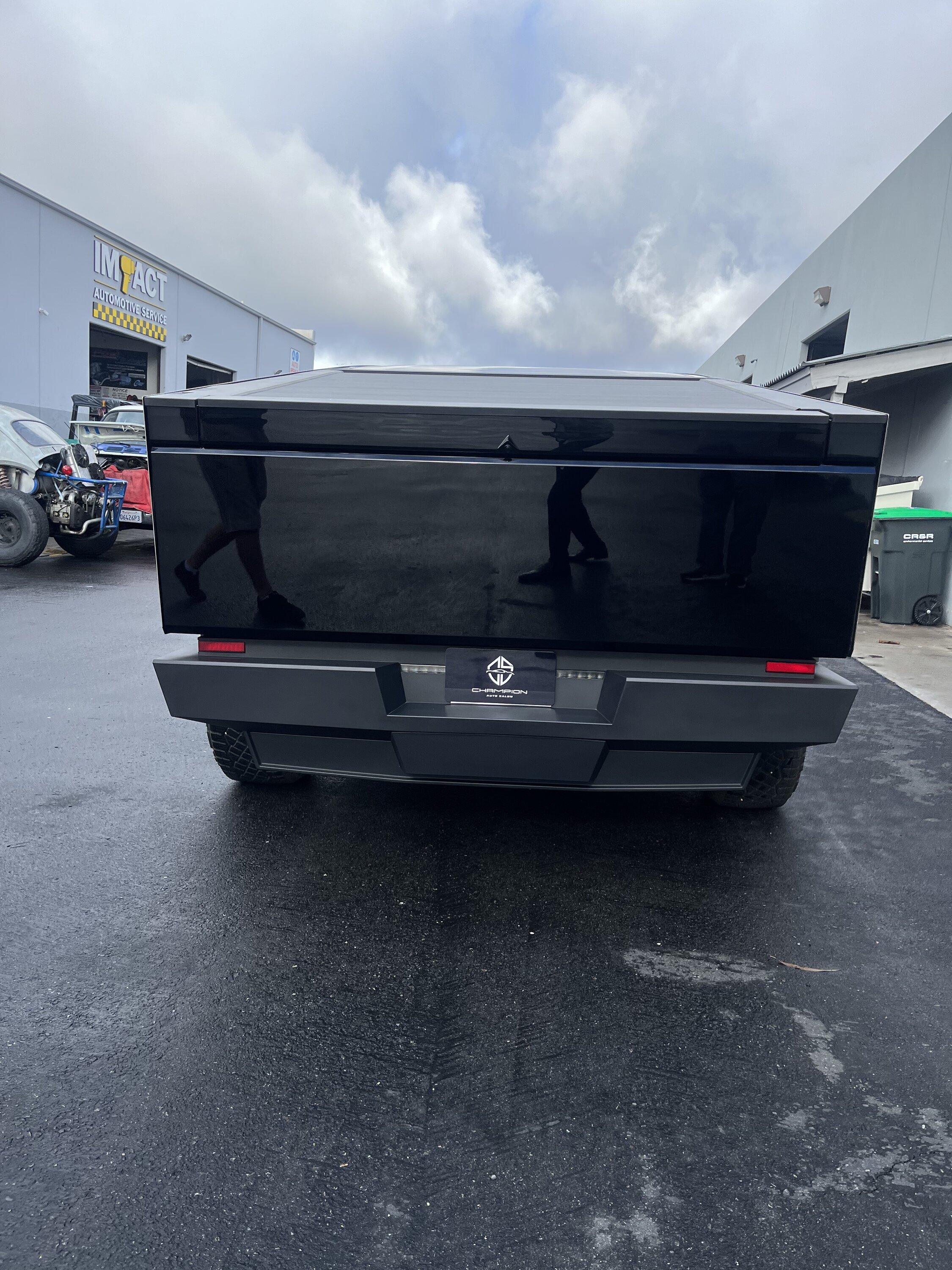 BLACK Vinyl Wrap & PPF Cybertruck -- Photos & Videos | Tesla Cybertruck ...