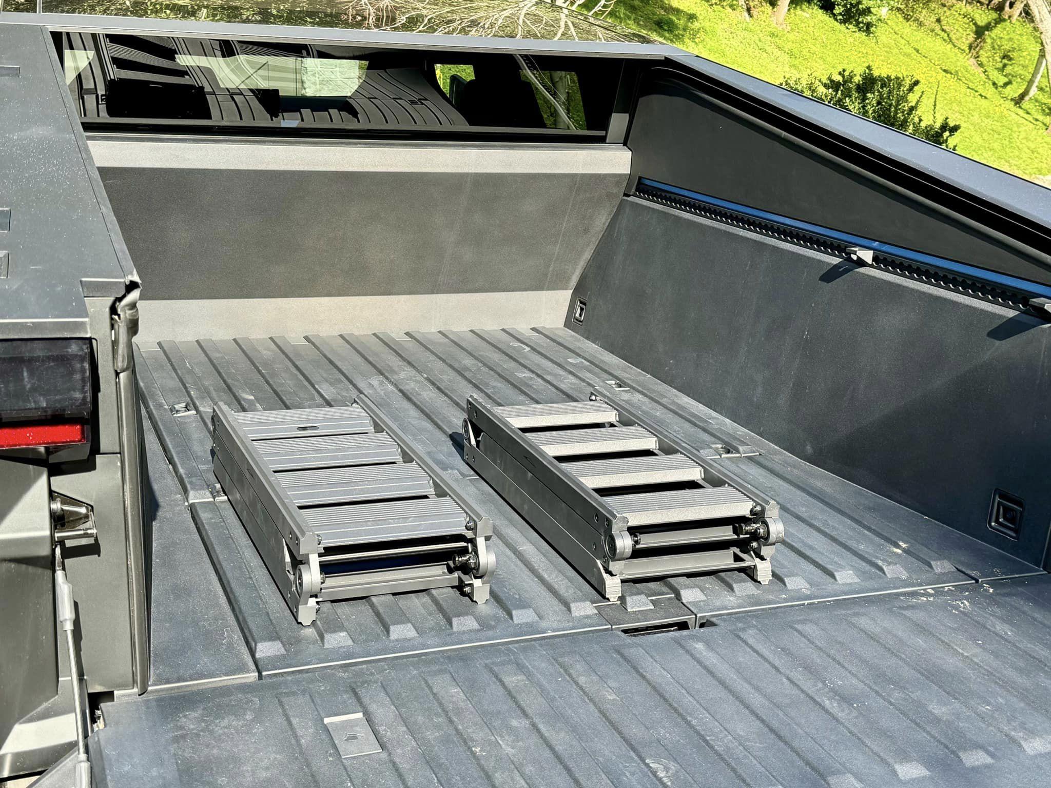 Cybertruck Tailgate Ramp used for loading ATV onto bed | Page 2 | Tesla ...