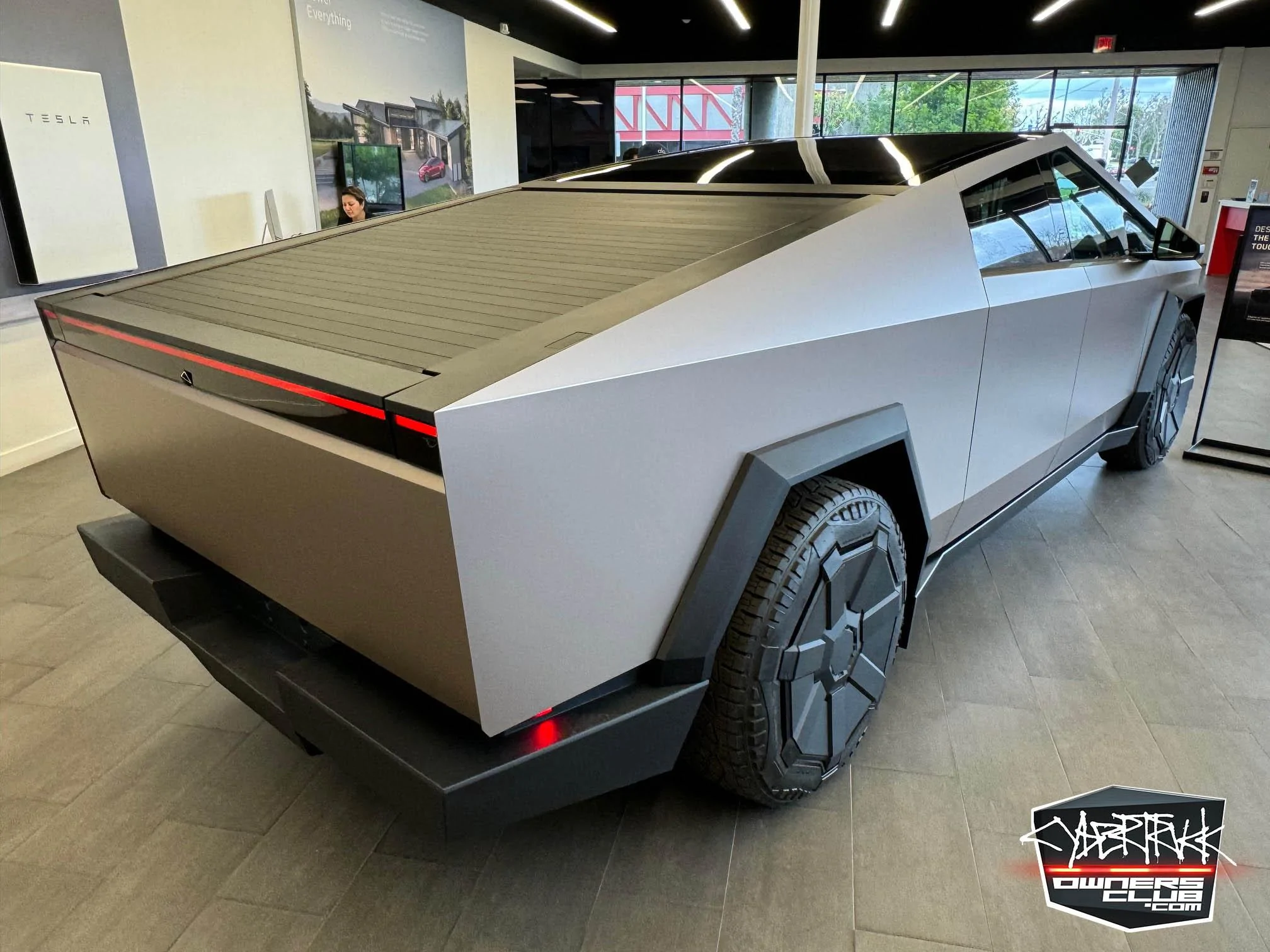 Satin Rose Gold Factory PPF wrap on Cybertruck - job quality closeup ...