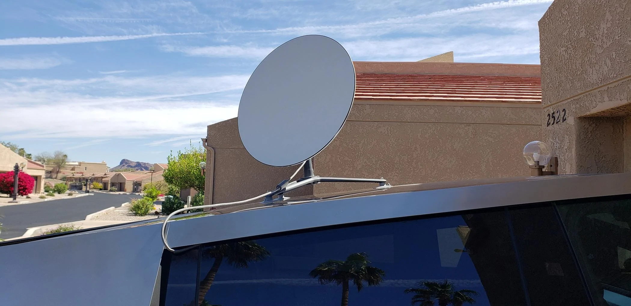 My Starlink Antenna Custom Mount With Suction Cups | Tesla Cybertruck ...