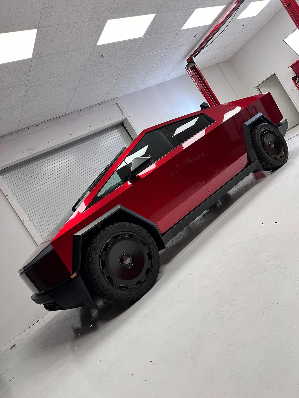 Über Red Wrapped Cybertruck | Tesla Cybertruck Forum - Cybertruck ...