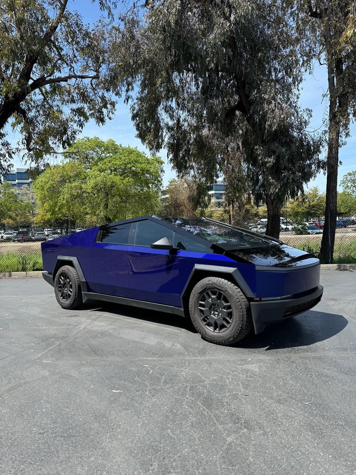 BLUE / BLURPLE / PURPLE Vinyl Wrap & PPF Cybertruck -- Photos & Videos ...