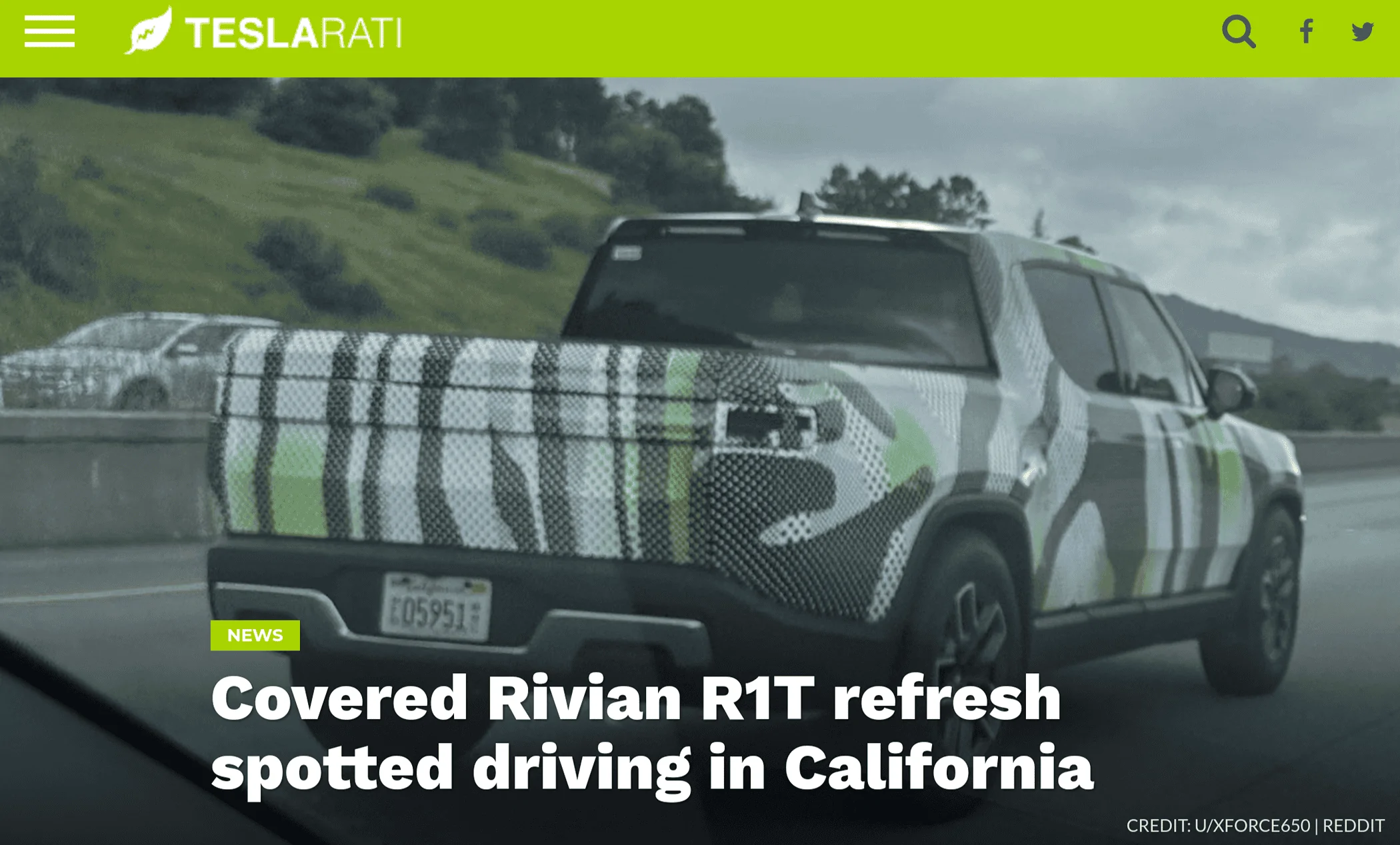 Rivian R1 series refresh? | Tesla Cybertruck Forum - Cybertruck Owners Club