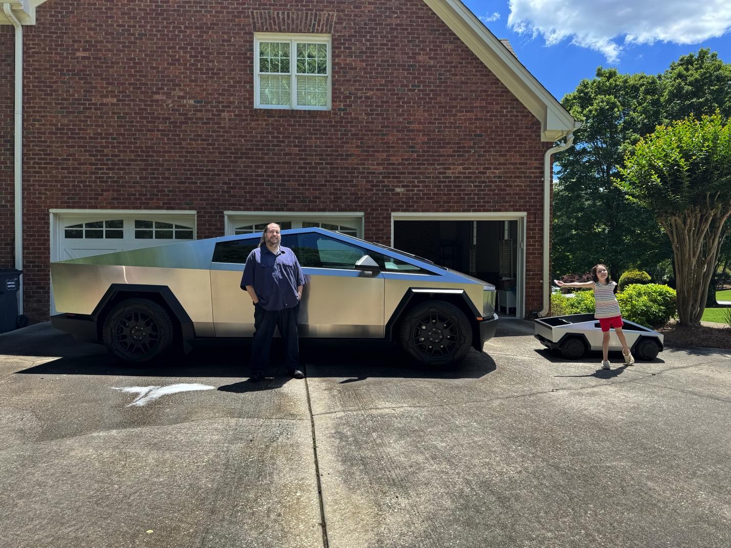 It's Daddy/Daughter Cybertruck Day! | Tesla Cybertruck Forum ...