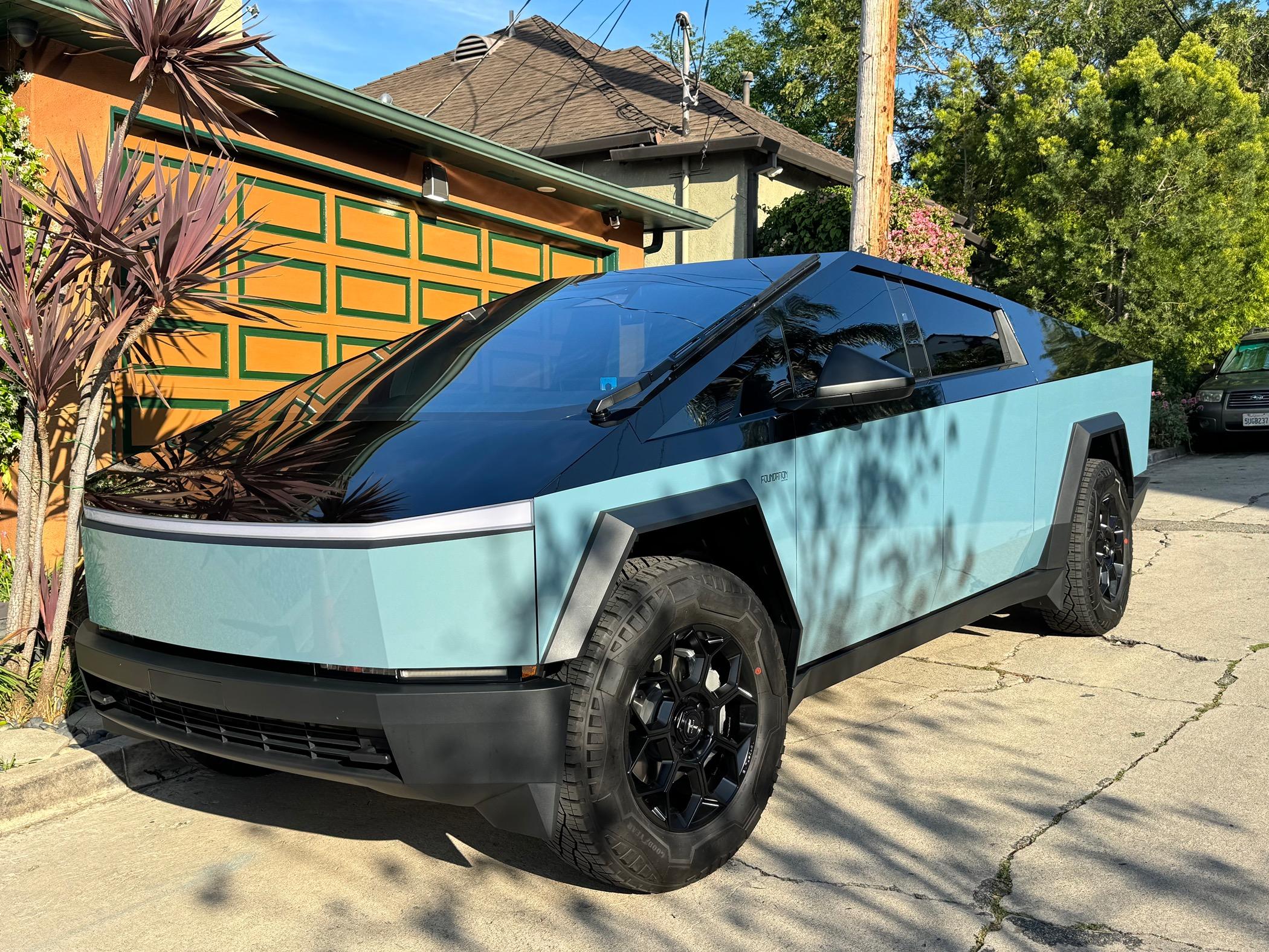 TWO-TONE / DUAL-TONE / MULTIPLE COLORS Vinyl Wrap & PPF Cybertruck ...