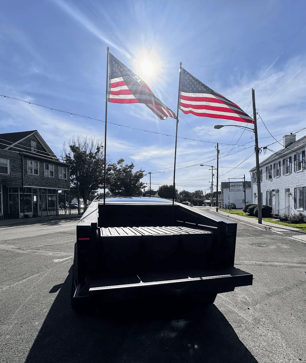 Found these new Cybertruck Flag Pole Mount from UTENSILE | Tesla ...