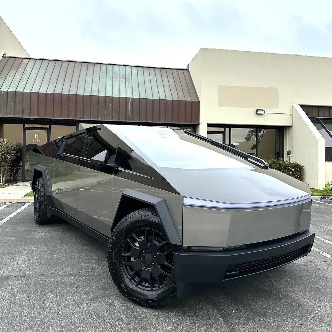 TWO-TONE / DUAL-TONE / MULTIPLE COLORS Vinyl Wrap & PPF Cybertruck ...