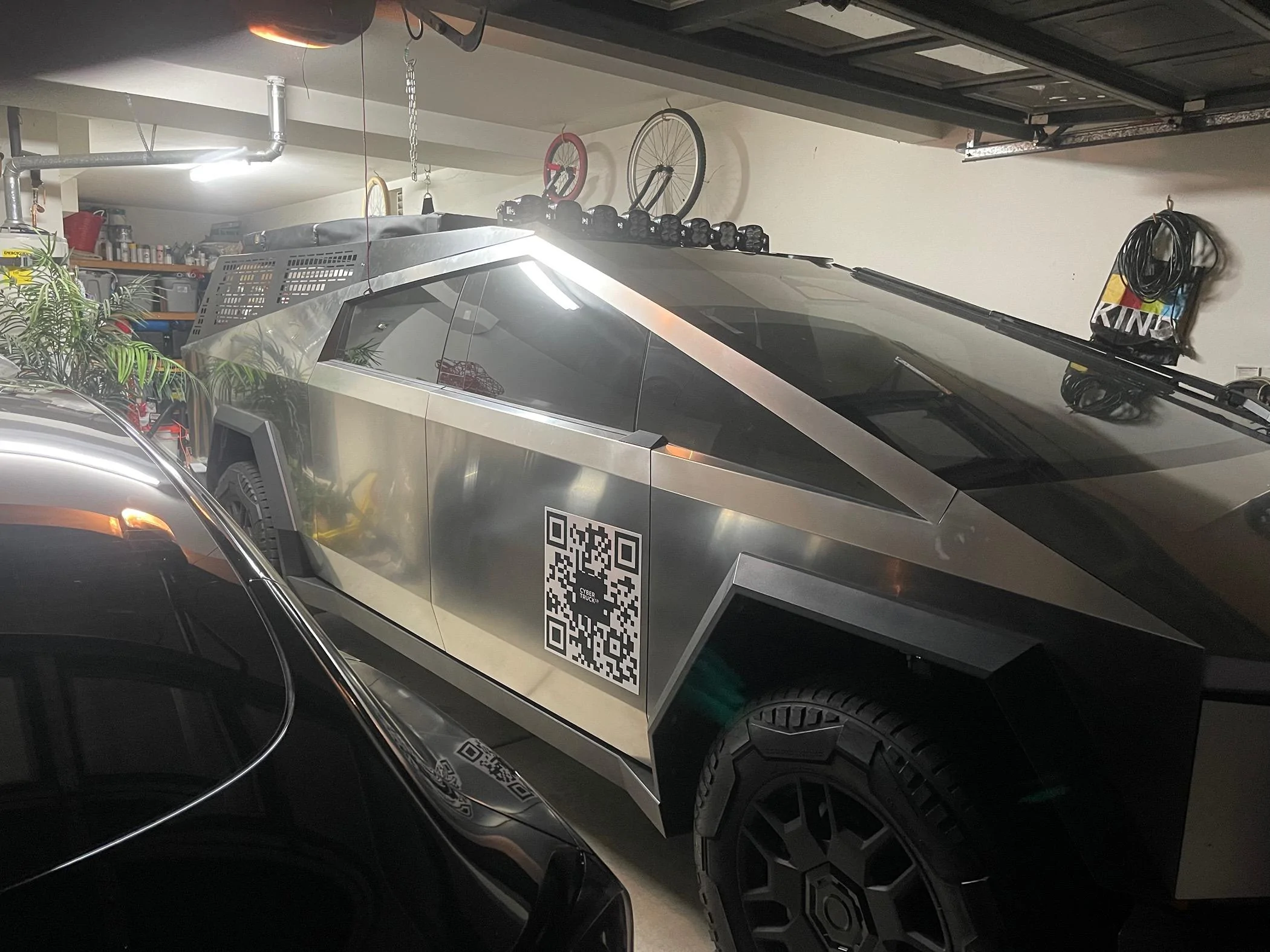 Cybertruck modular roof rack + bed rack w/ rooftop tent (RTT) - world's ...