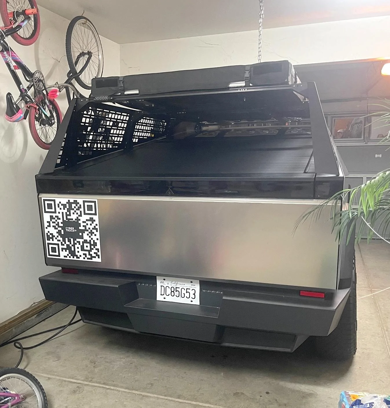 Cybertruck modular roof rack + bed rack w/ rooftop tent (RTT) - world's ...