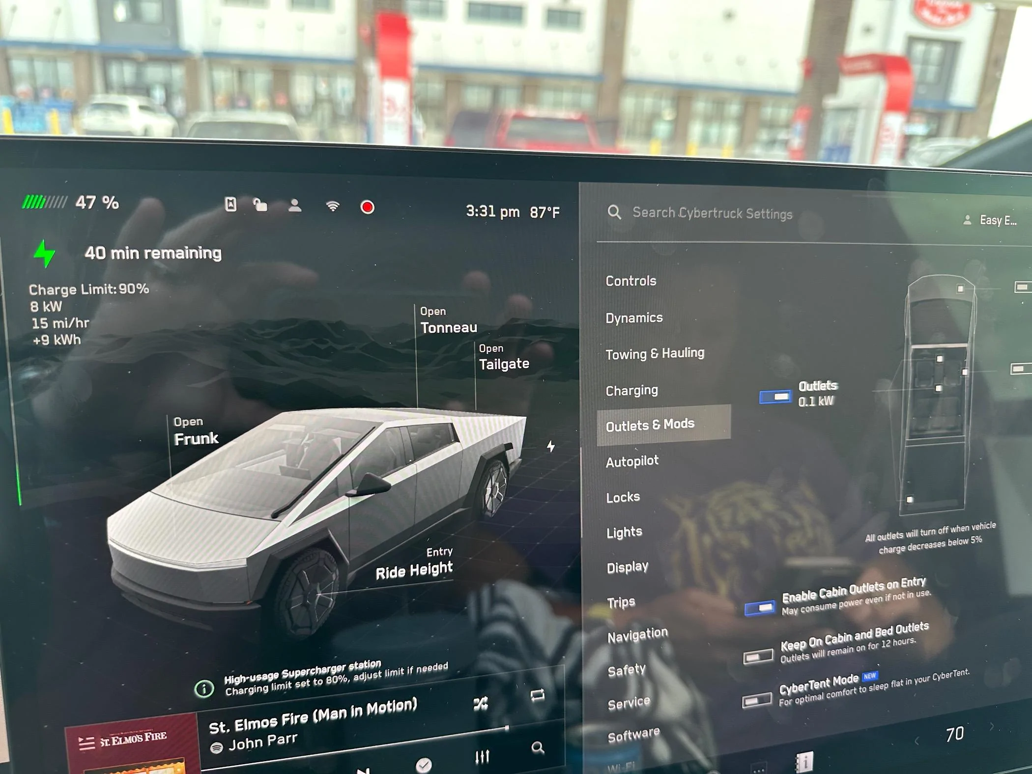 Power outlets now work while charging | Tesla Cybertruck Forum ...