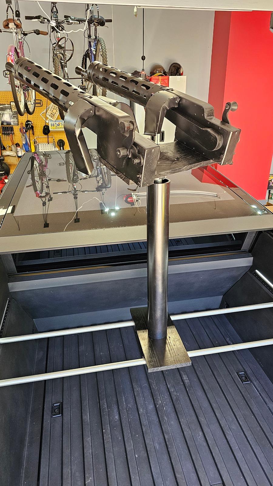 Prop machine gun turret (Halo theme) for Cybertruck bed - DIY project ...