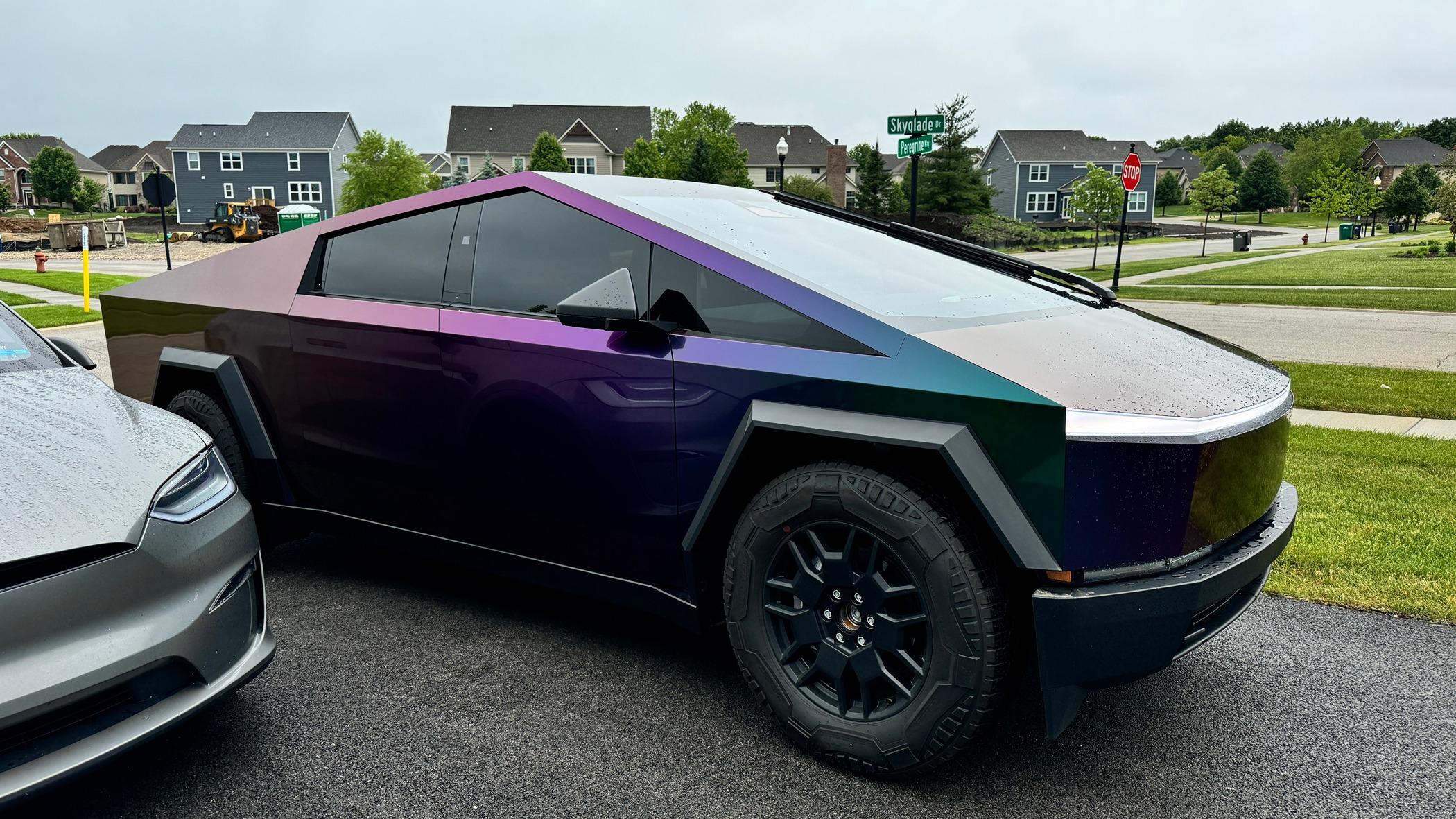 COLOR SHIFT / FADE / CHAMELEON Vinyl Wrap & PPF Cybertruck -- Photos ...