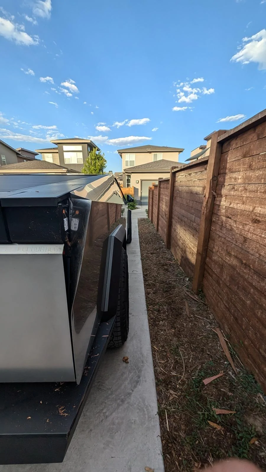 So I broke my trucky -- bent rear quarter body panel | Tesla Cybertruck ...