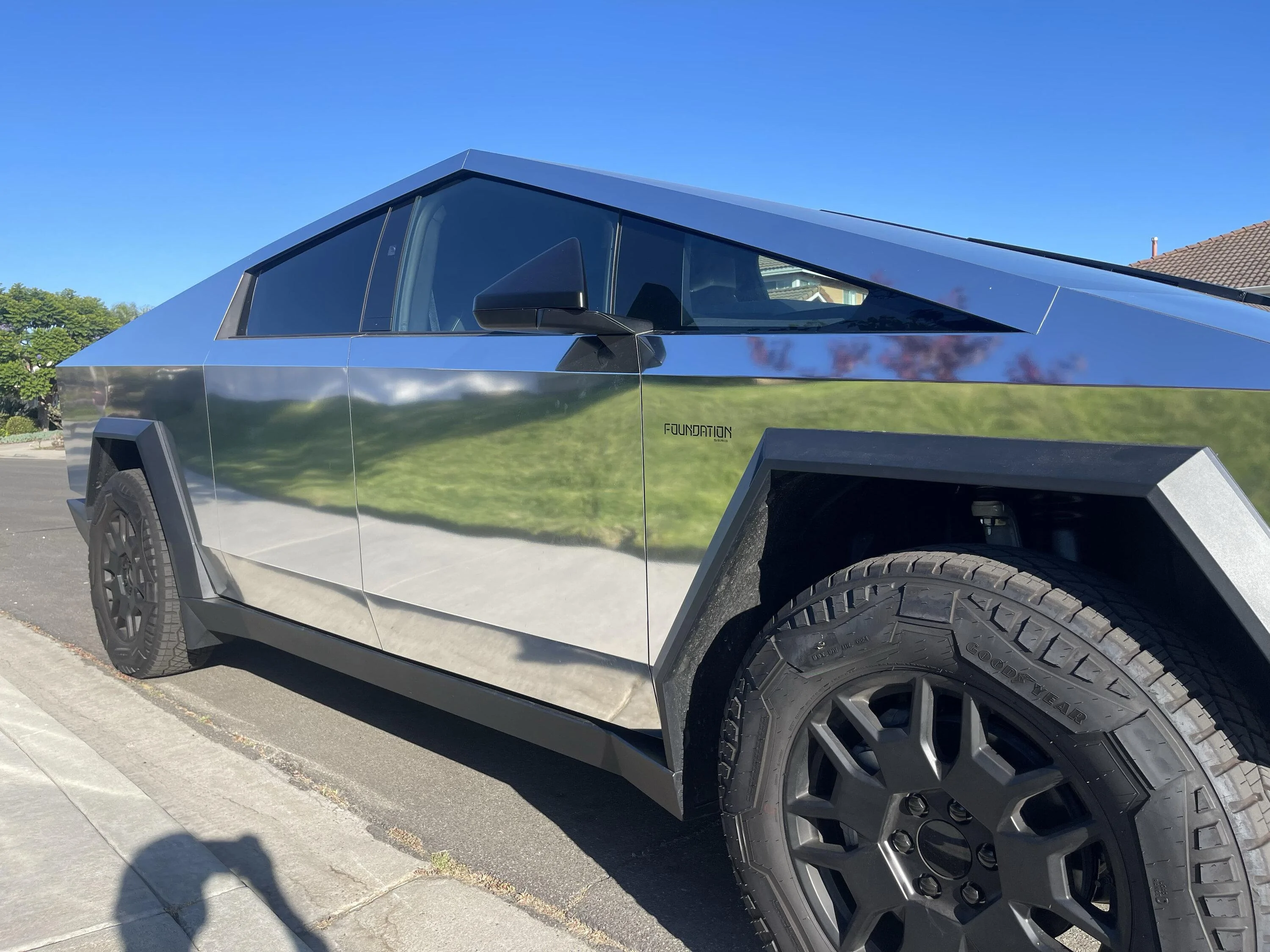 CHROME Vinyl Wrap PPF & MIRROR Polished Cybertruck -- Photos & Videos ...