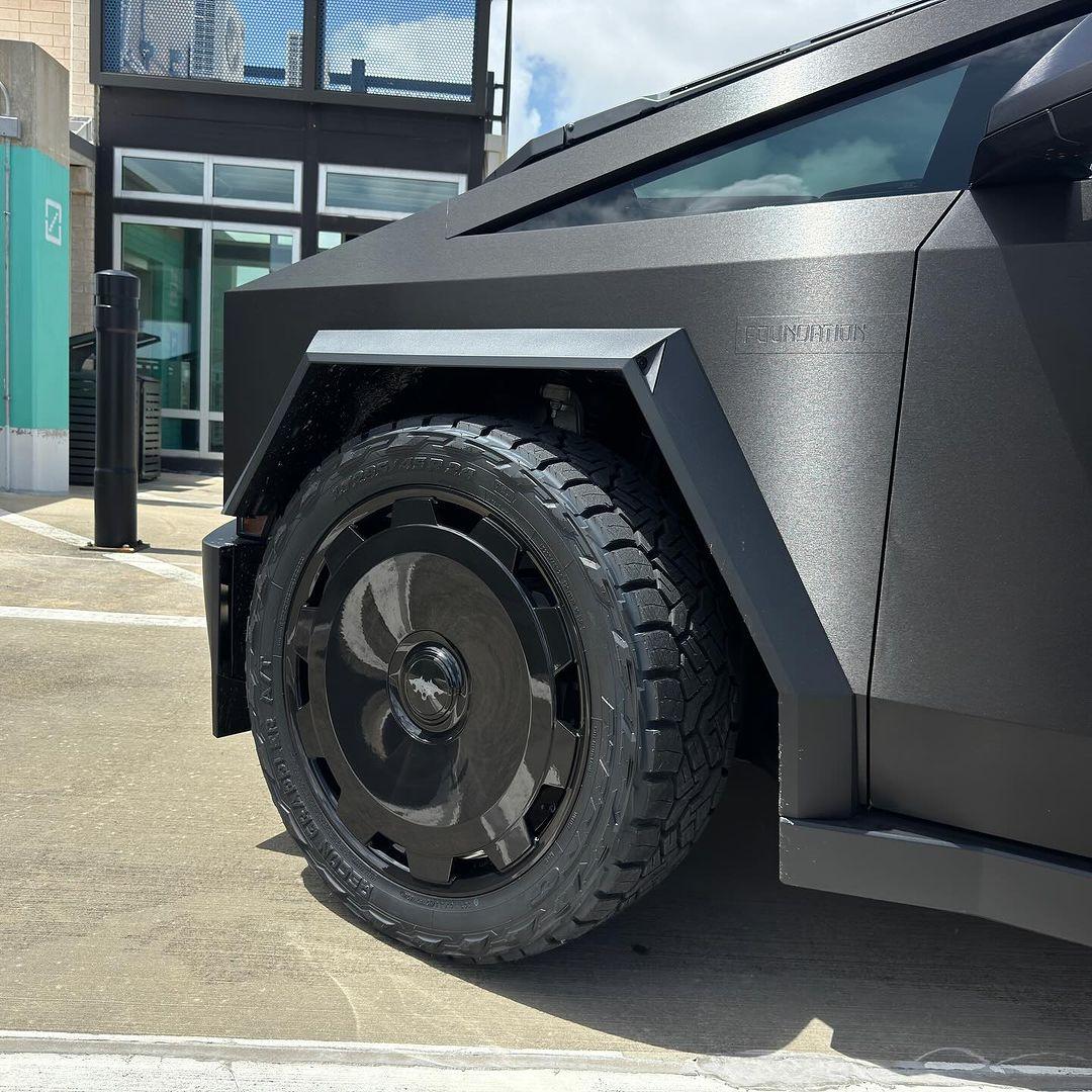 Brushed Black Stainless Steel wrap Cybertruck / Cyberbeast 😍 | Tesla ...
